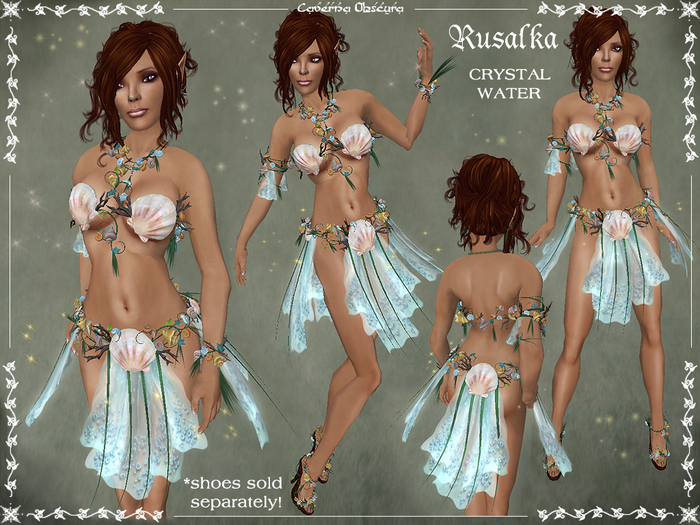 Second Life Marketplace - Rusalka I Outfit ~CRYSTAL WATER~ by Caverna Obscura
